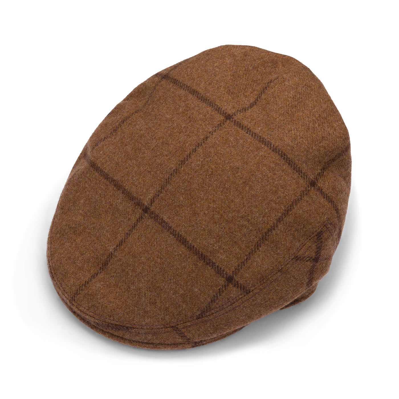 Fox Chestnut Wootton Window Fixed Brim Flat Cap | The Merchant Fox