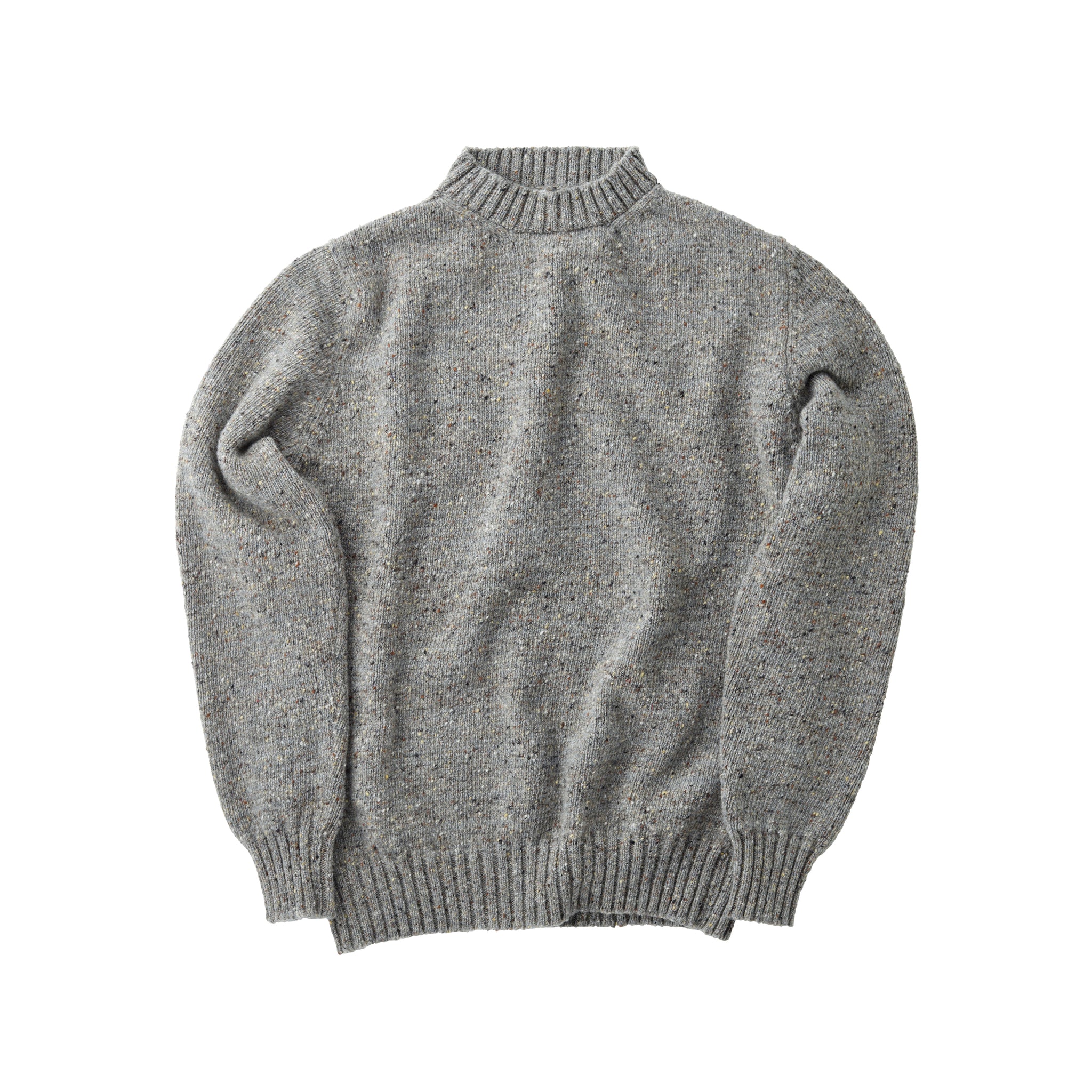 FOX x CORGI Origin Collection Grey Donegal Sweater | The Merchant Fox