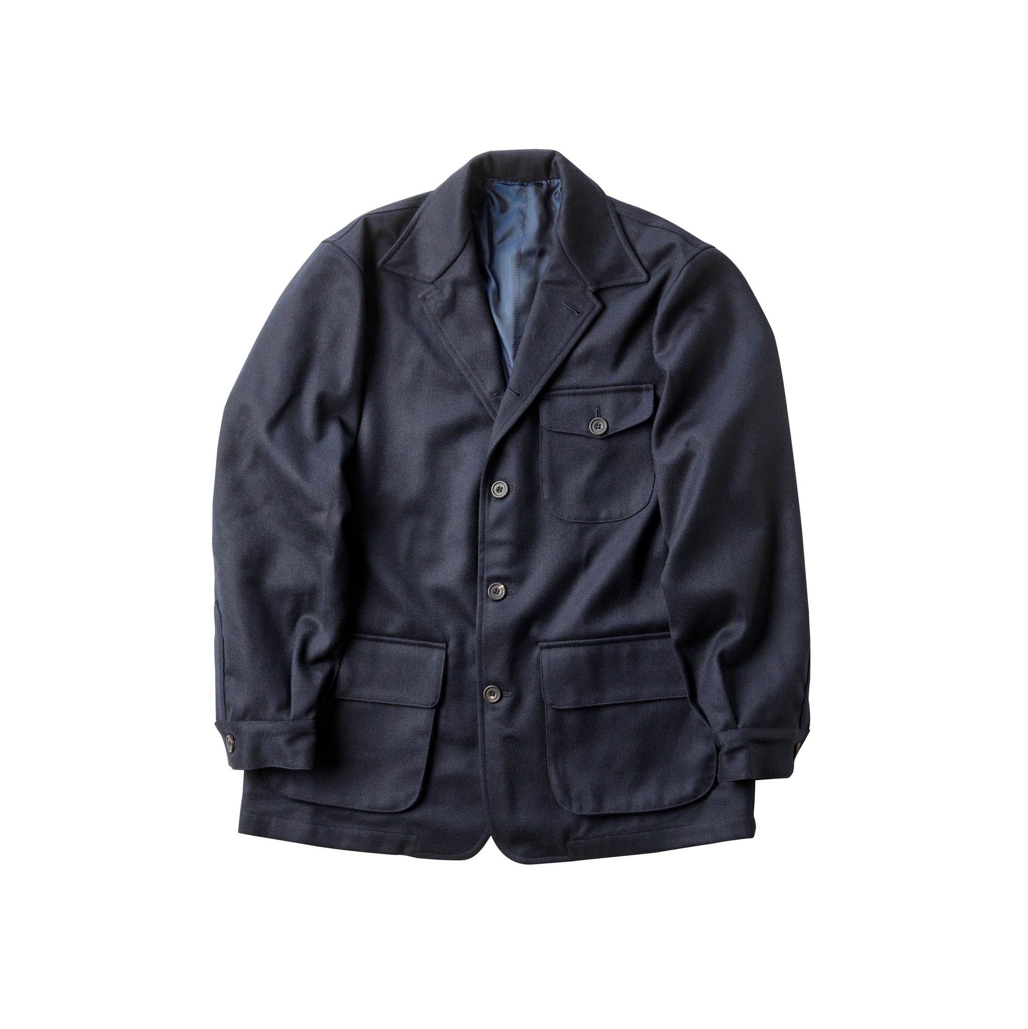 The Fox Somerset Drill Blue Jacket | The Merchant Fox