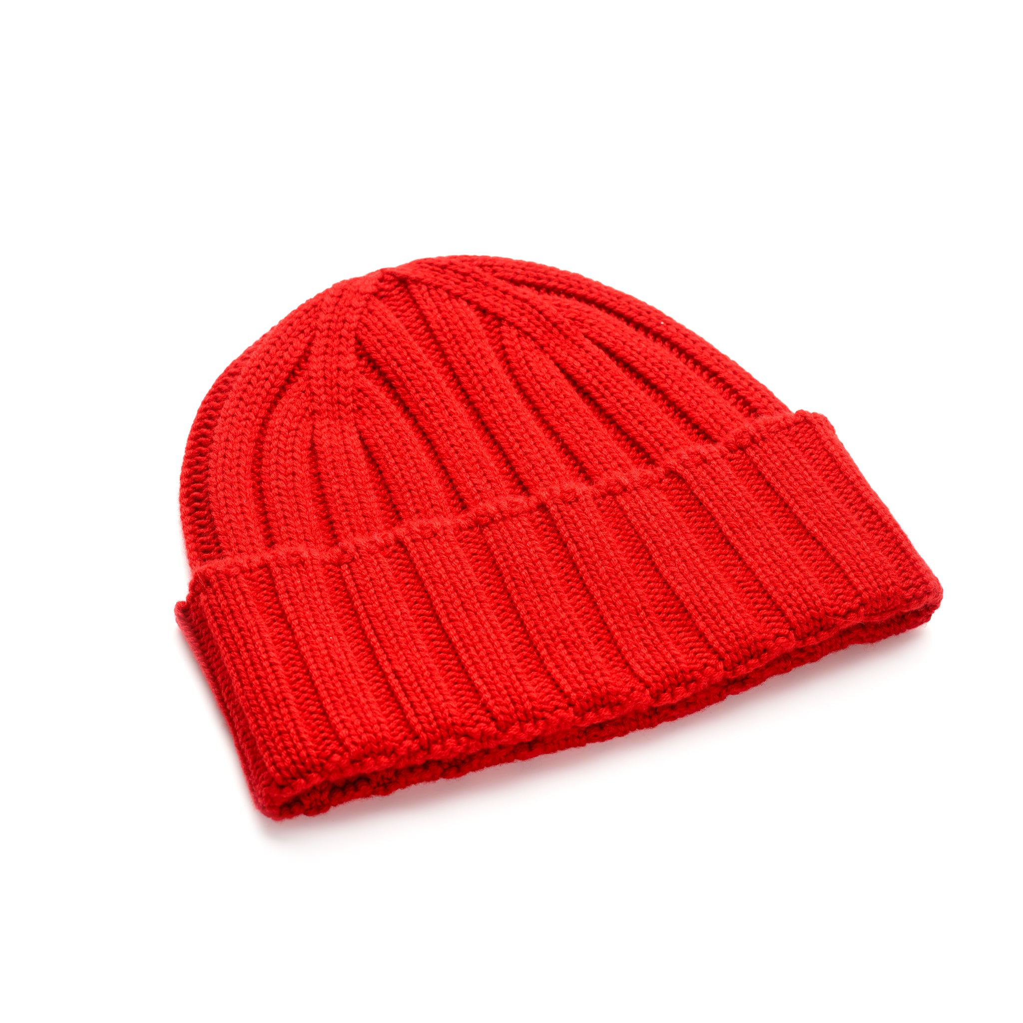 Cashmere Knitted Cap Fire Red | The Merchant Fox
